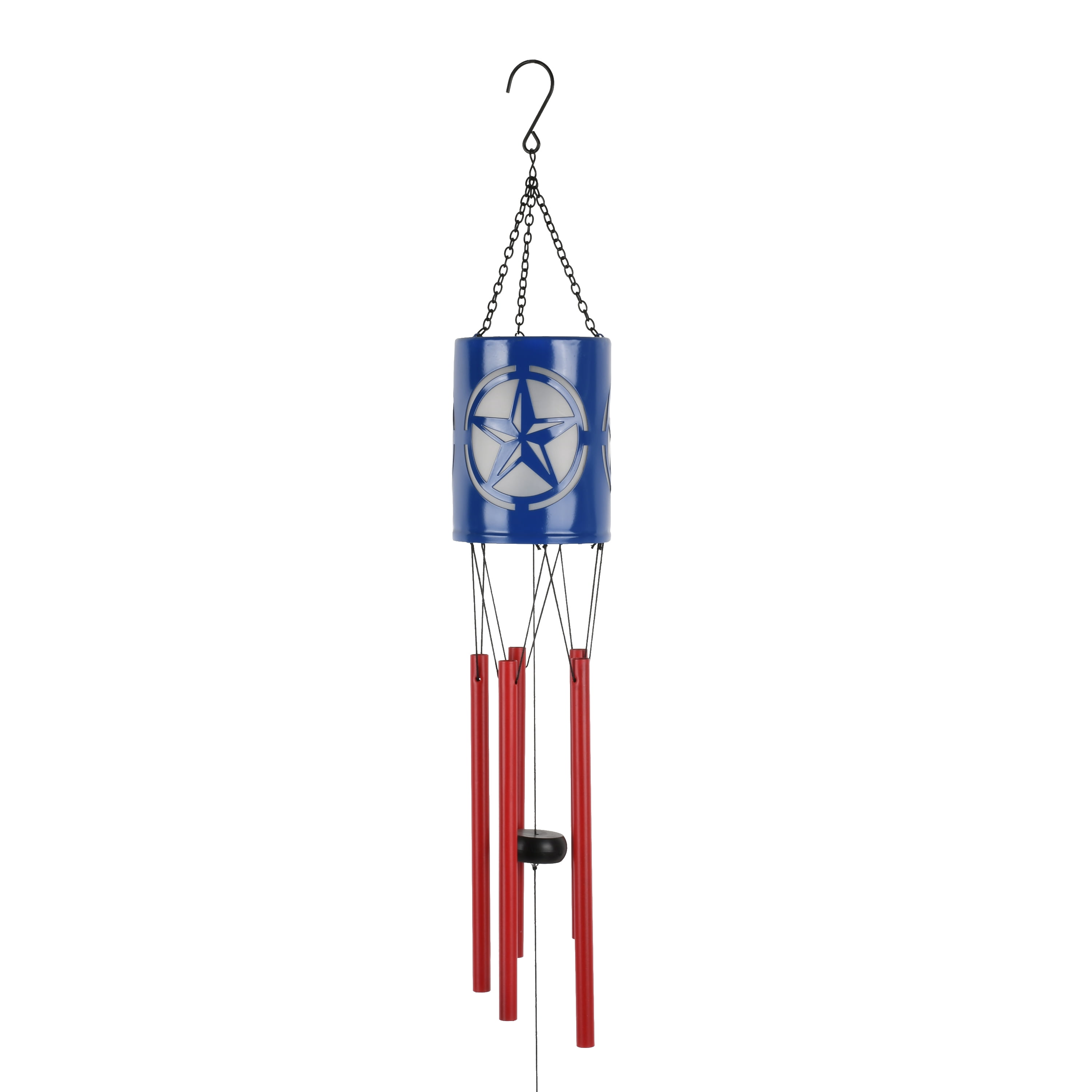 Mainstays Metal Texas Star Weather-Resistant Outdoor Wind Chime ...