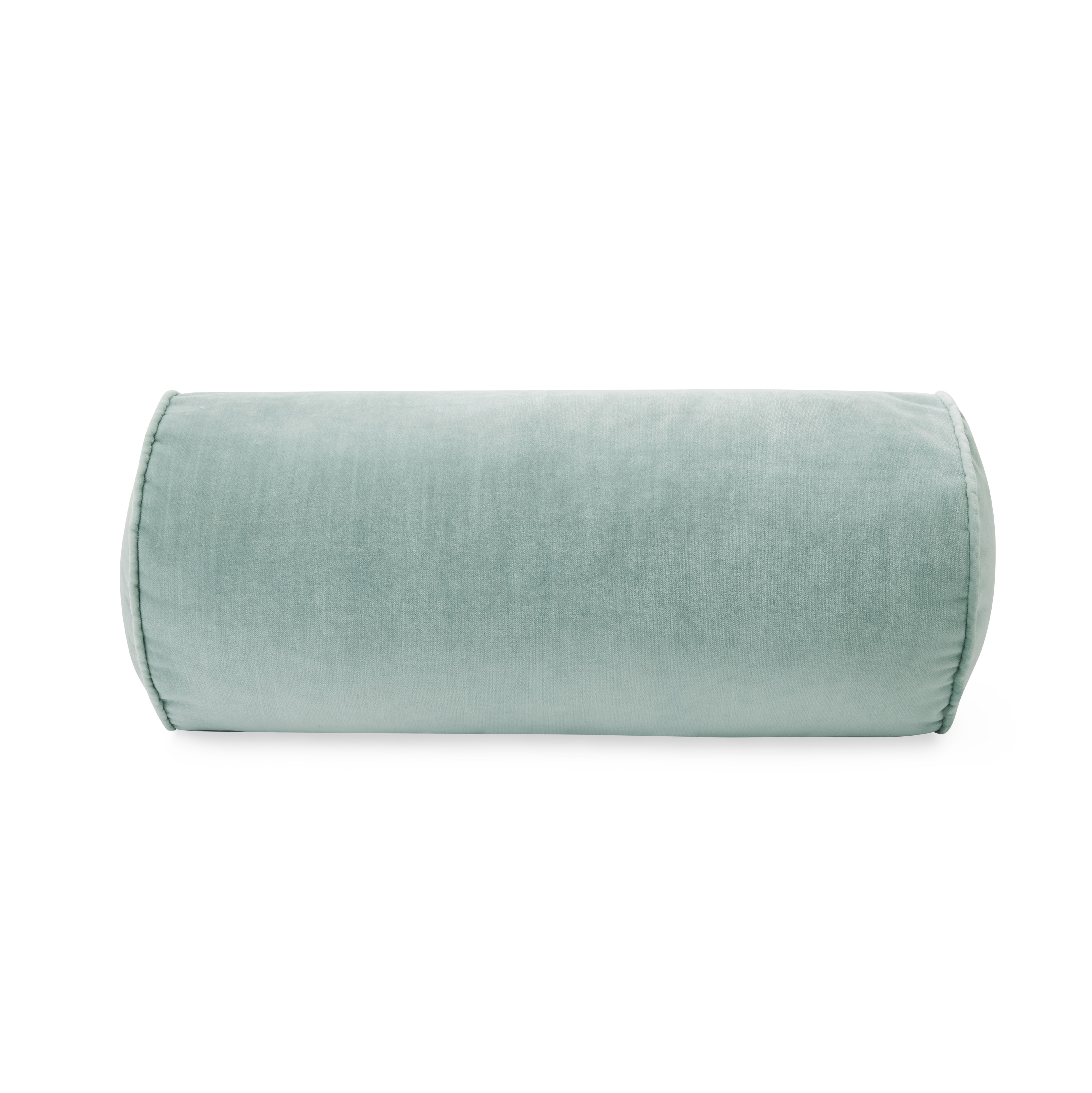 Mainstays 8" x 18" Green River Velvet Bolster Polyester Decorative ...
