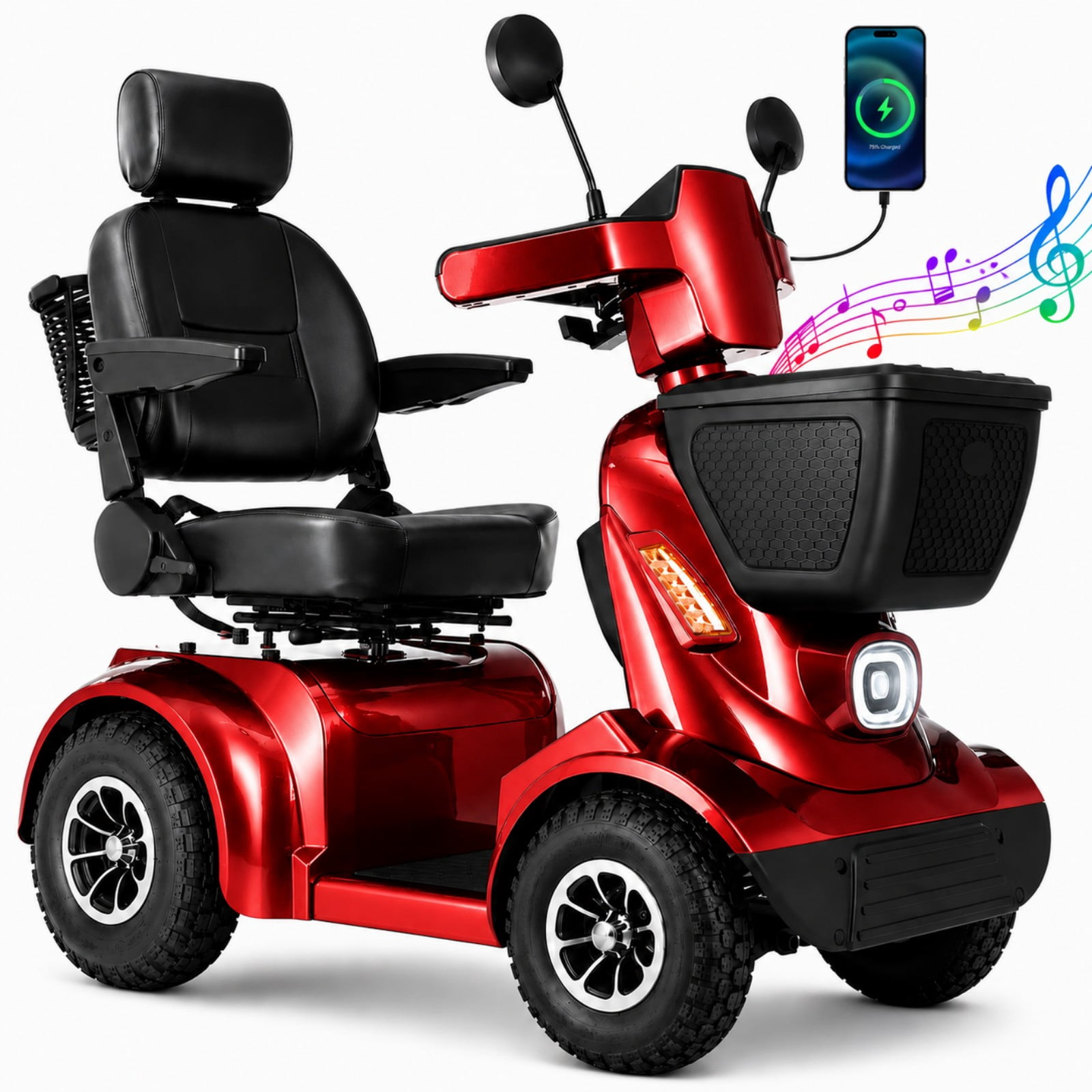 All Terrain 1000W Electric Mobility Scooter for Adults& Seniors ...