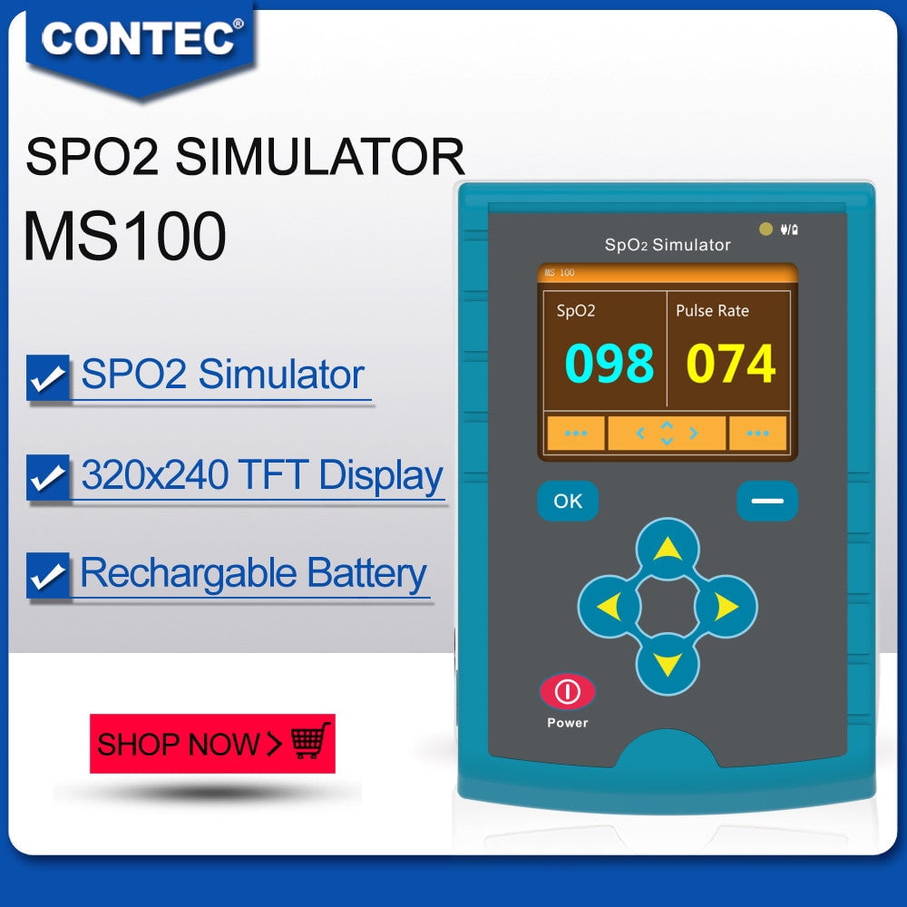MS100 SpO2 Simulator Oxygen saturation Pulse rate simulation - Walmart.com