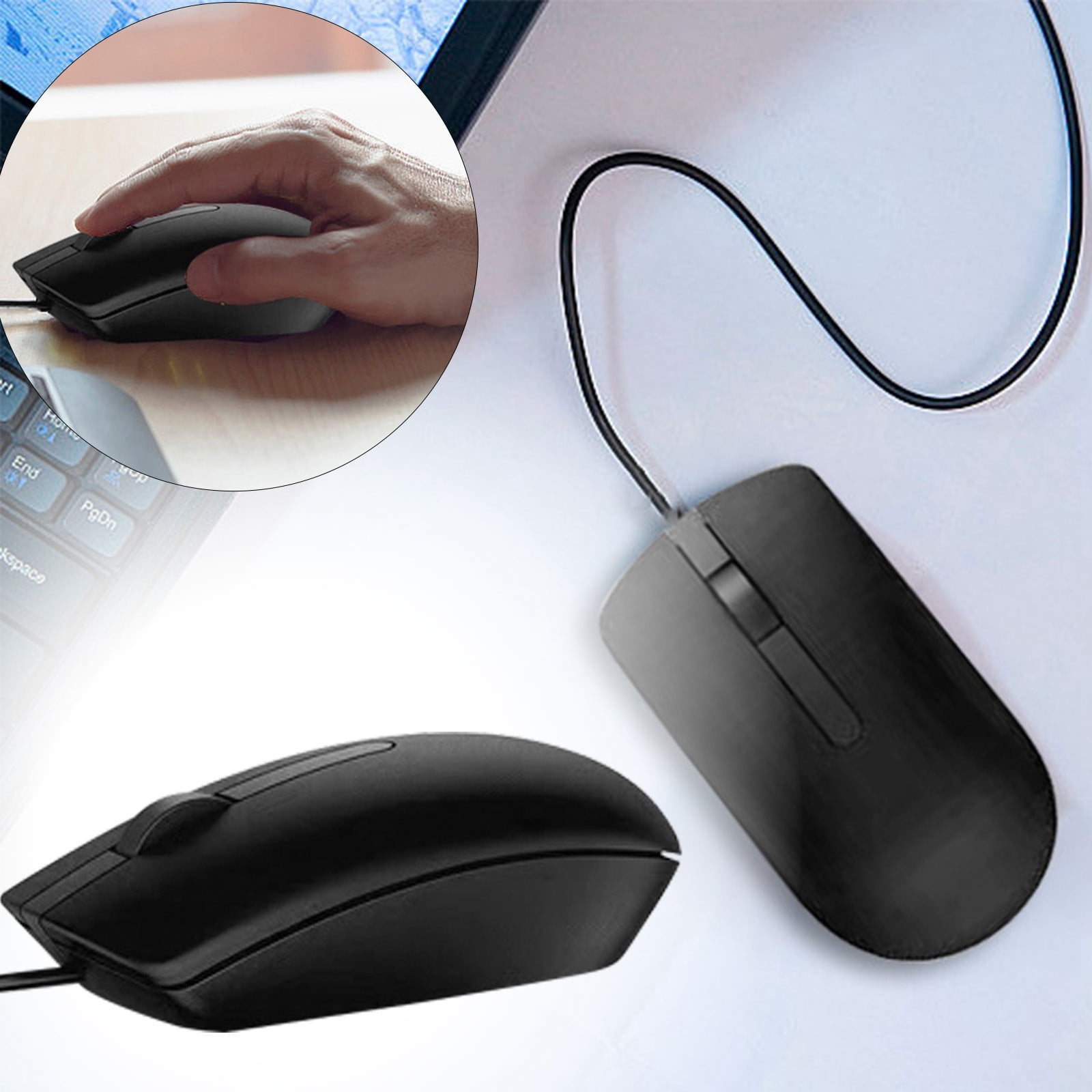MS116 Wired USB Desktop - Ergonomic, Precise Optical Tracking, Plug-and ...