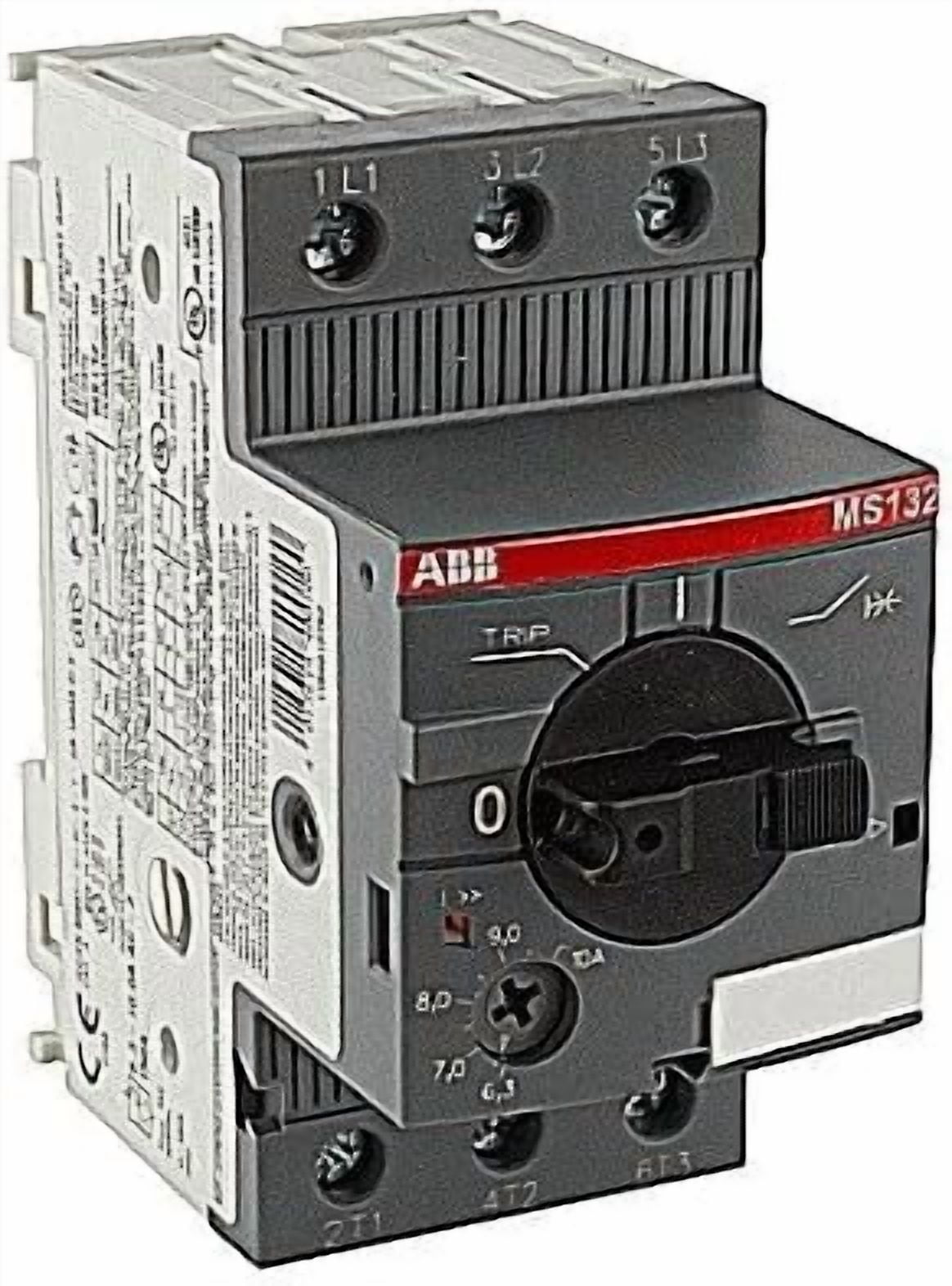 MS132-10 Manual Motor Starter, 10 Rated Amps, 6.3-10.0 Amps Range ...