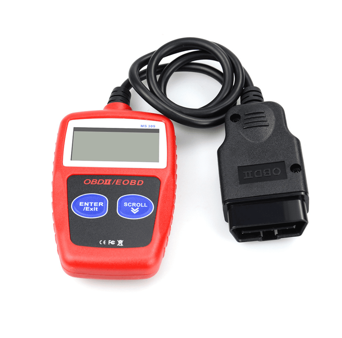 MS309 DIAGNOSTIC TOOL OBD2 Code Reader Read and Erase Codes Check State Emission Monitor Status ...