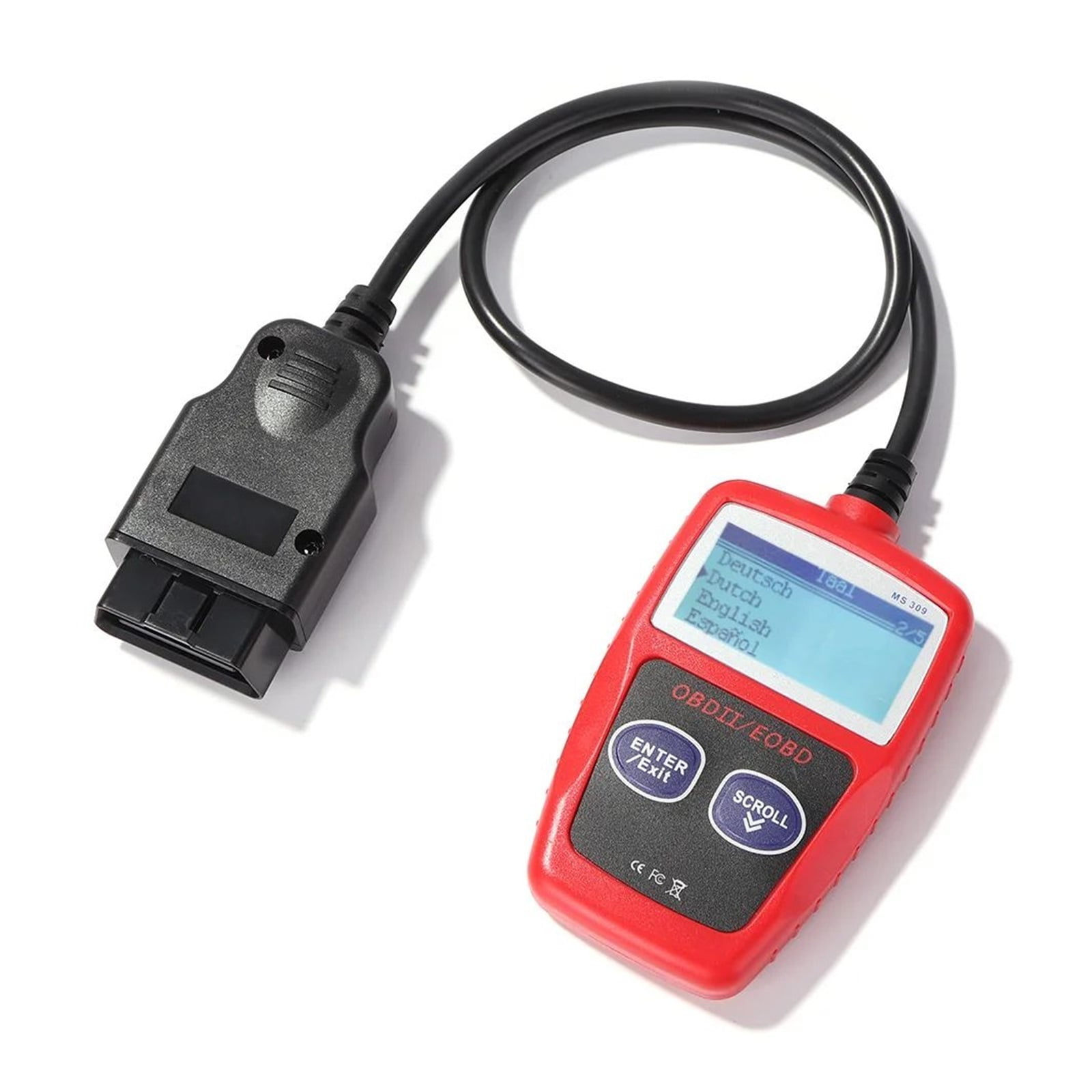 MS309 LCD Obd2 Auto Diagnostische Scan Tool Auto Odb2 Code Reader Odb2 ...
