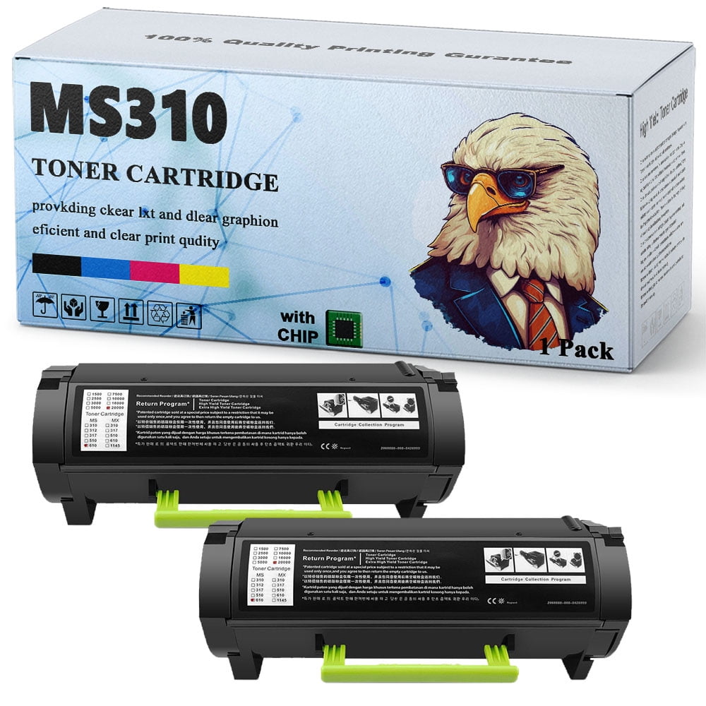MS310 Toner Cartridge for Lexmark MS310 Black Toner Cartridge [with ...