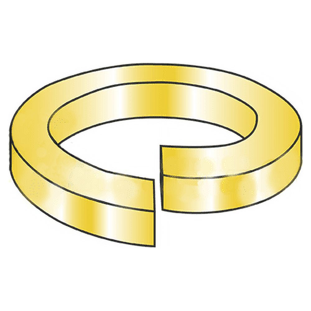 MS35338-46 / 3/8" Mil-Spec Split Lock Washers / Steel / Zinc Yellow ...