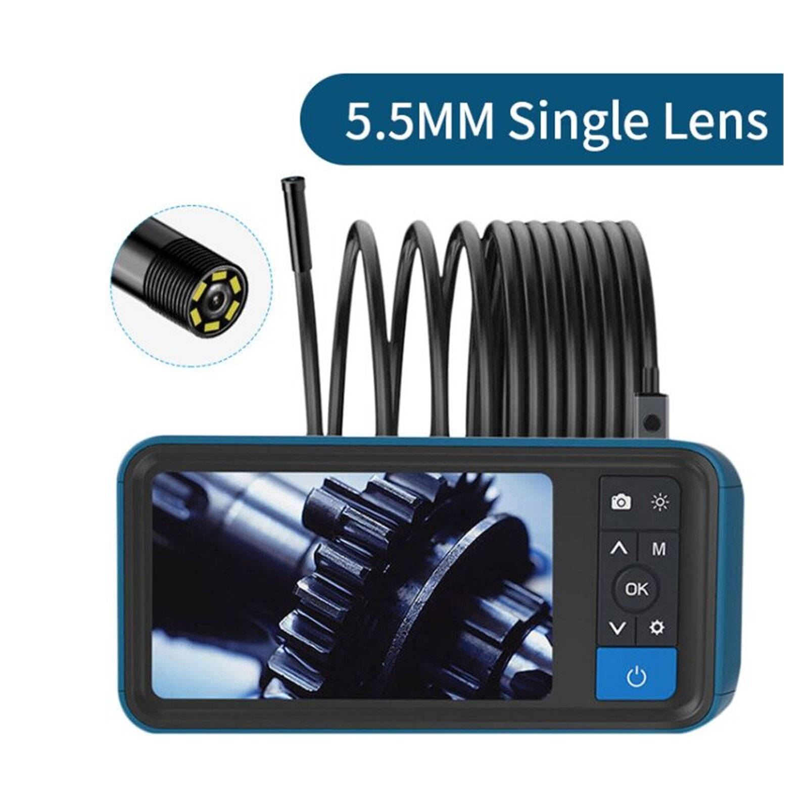 MS450 Single & Dual Lens Industrial Endoscope 1080P 4.5" LCD Pipe Sewer ...