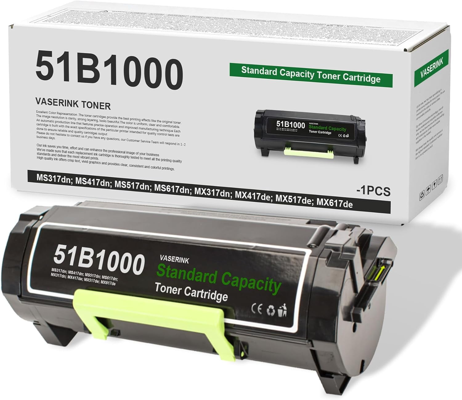 MS517 51B1000 Toner CartridgeReplacement for 51B1000 Toner Cartridge ...