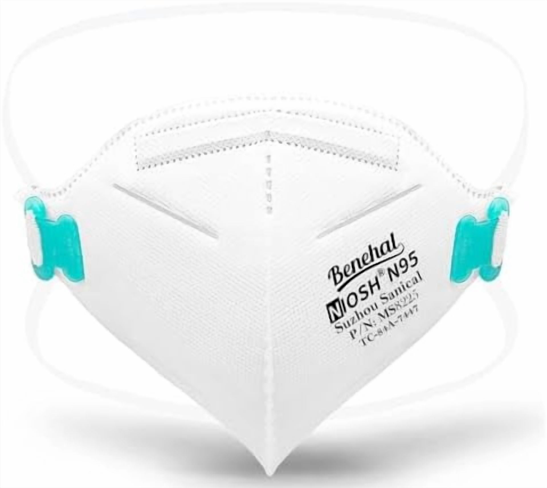 MS8225 NIOSH Certified N95 Foldable Face Mask Box of 20 Face Masks ...