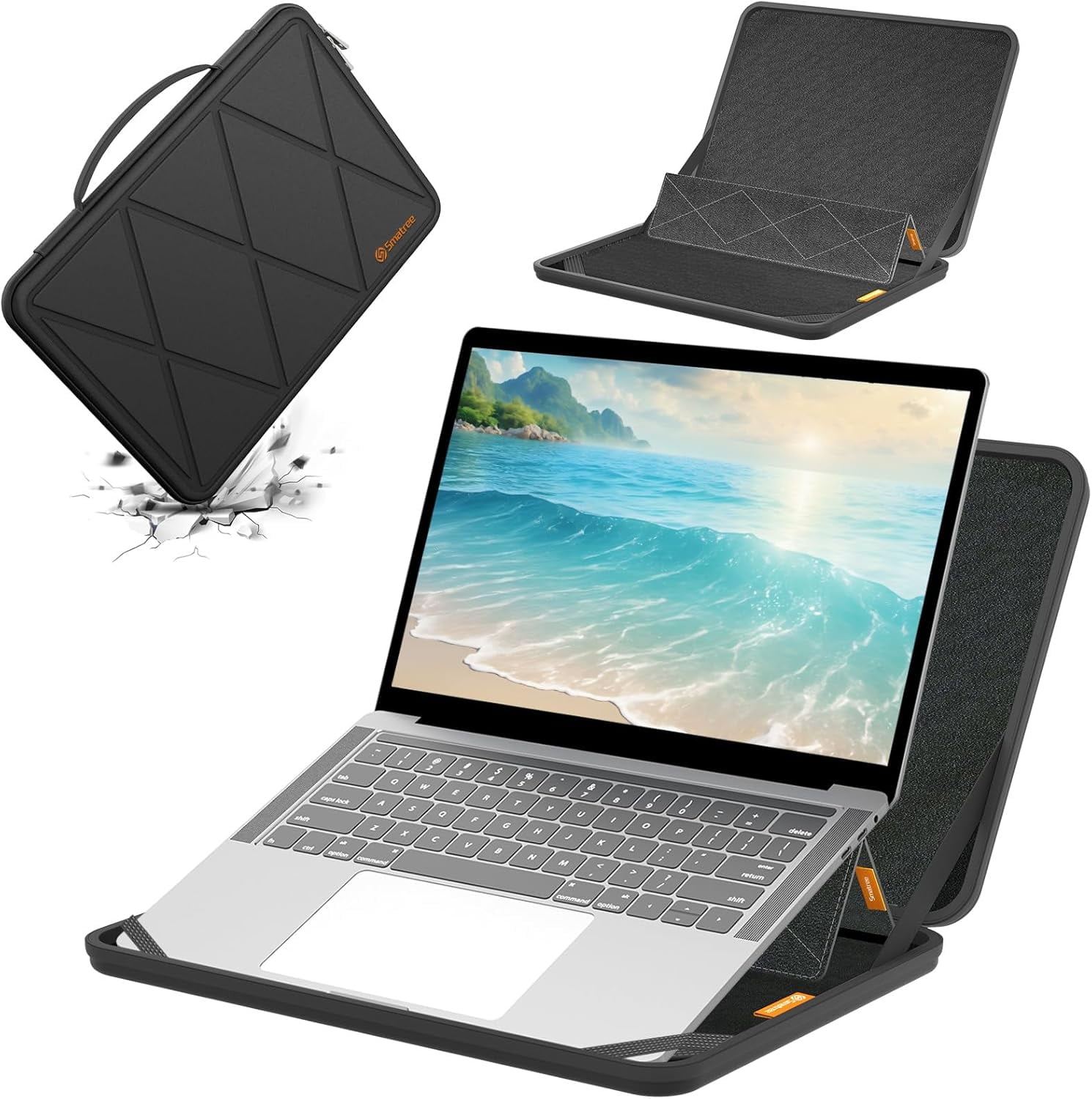 MS93T Hard EVA Protective Sleeve Case with Stand Compatible for 16 inch ...