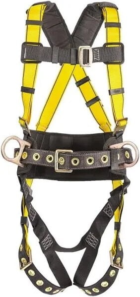 MSA 10077572 Construction Harness Belt Side D-rings and Tongue Straps ...