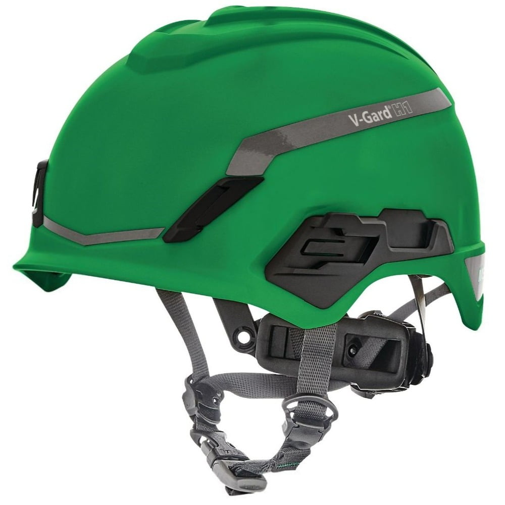 MSA 10194794 V-Gard H1 Fas-Trac III No-Vent Safety Helmet - Standard ...