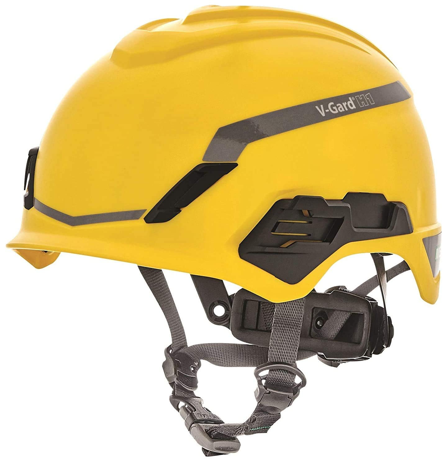 MSA 10194795 H1 V-Gard Helmet With Fas-Trac III Ratchet Suspension ...