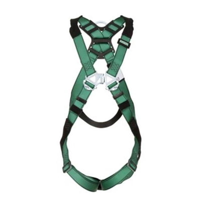 MSA 454-10197231 Back & Hip D-Rings, Qwik-Fit Leg Straps V-Form Harness ...