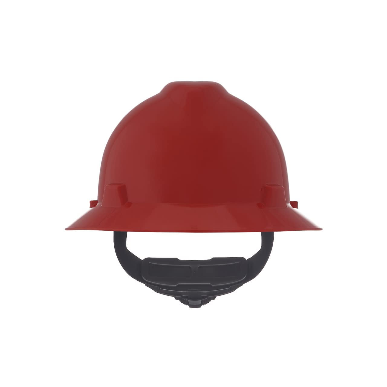 MSA 475371 V-Gard Full-Brim Hard Hat With Fas-Trac III Ratchet ...