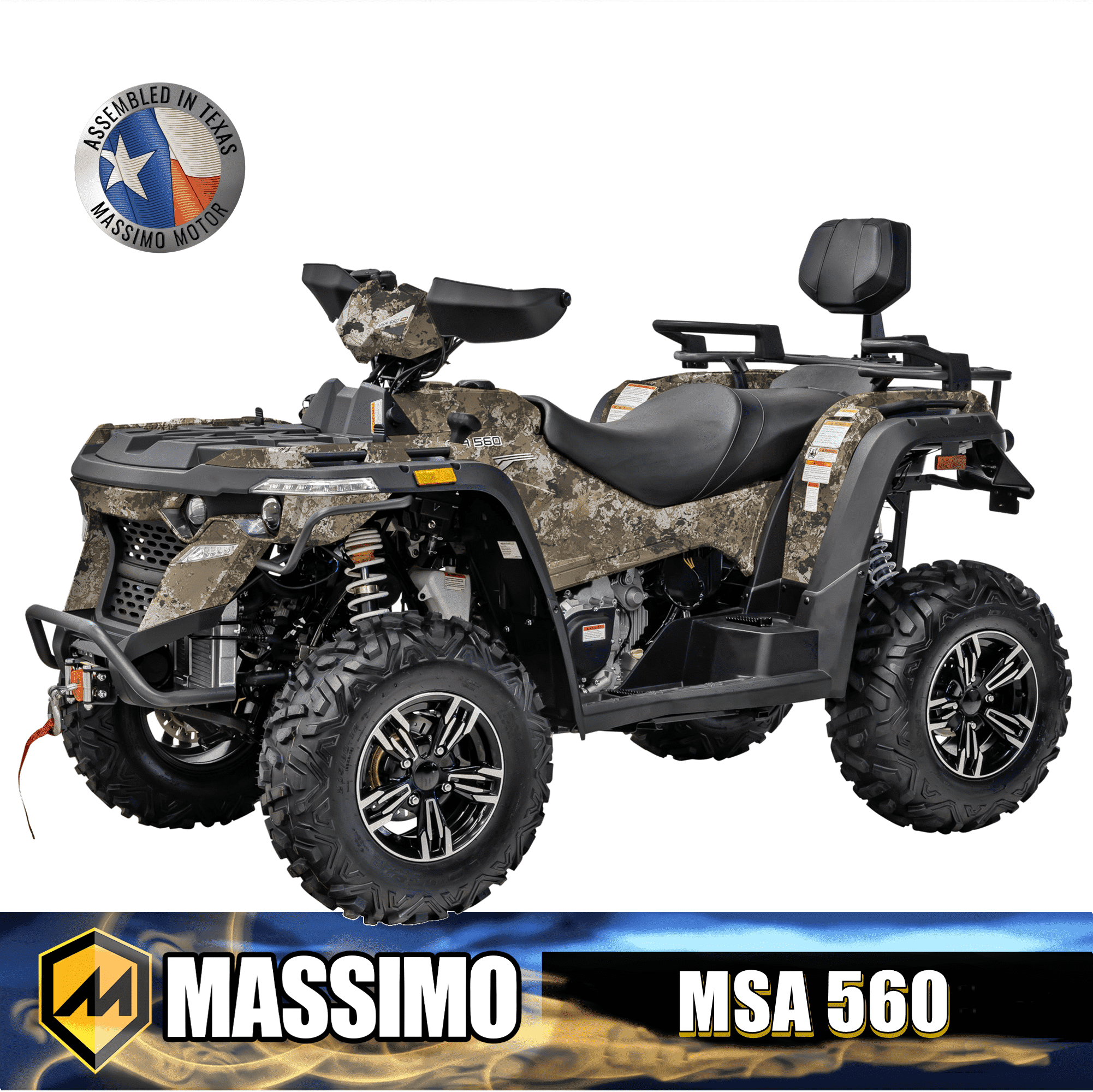Massimo Rugged MSA 560 ATV - 33HP 4 Stroke 493cc Engine with 4WD System ...