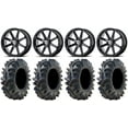 MSA Black Diesel 18" UTV Wheels 34" Terminator Tires Polaris RZR XP ...