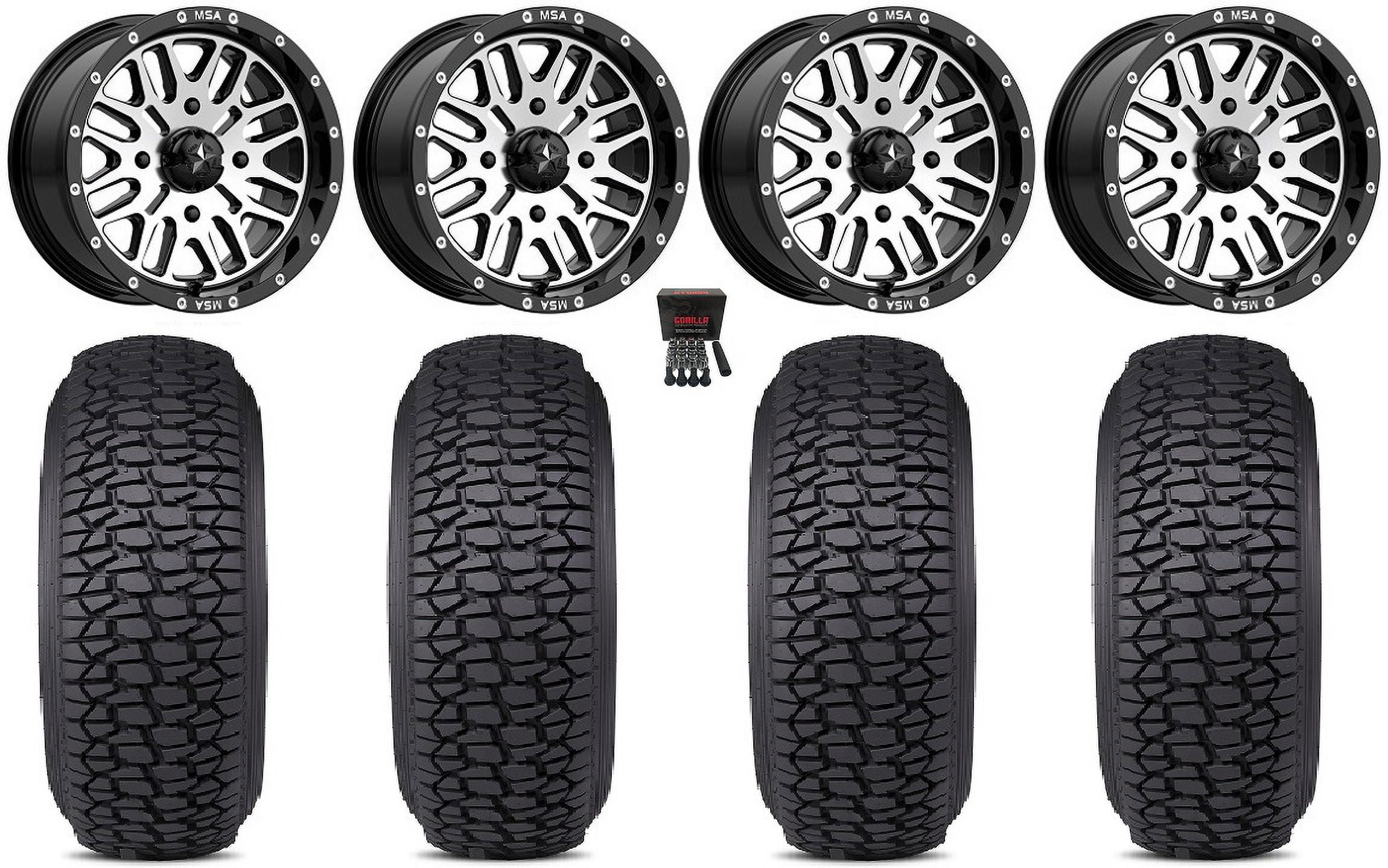 MSA Brute 15" Wheels Mh 30" Regulator 2 Tires Can-Am Maverick X3 ...