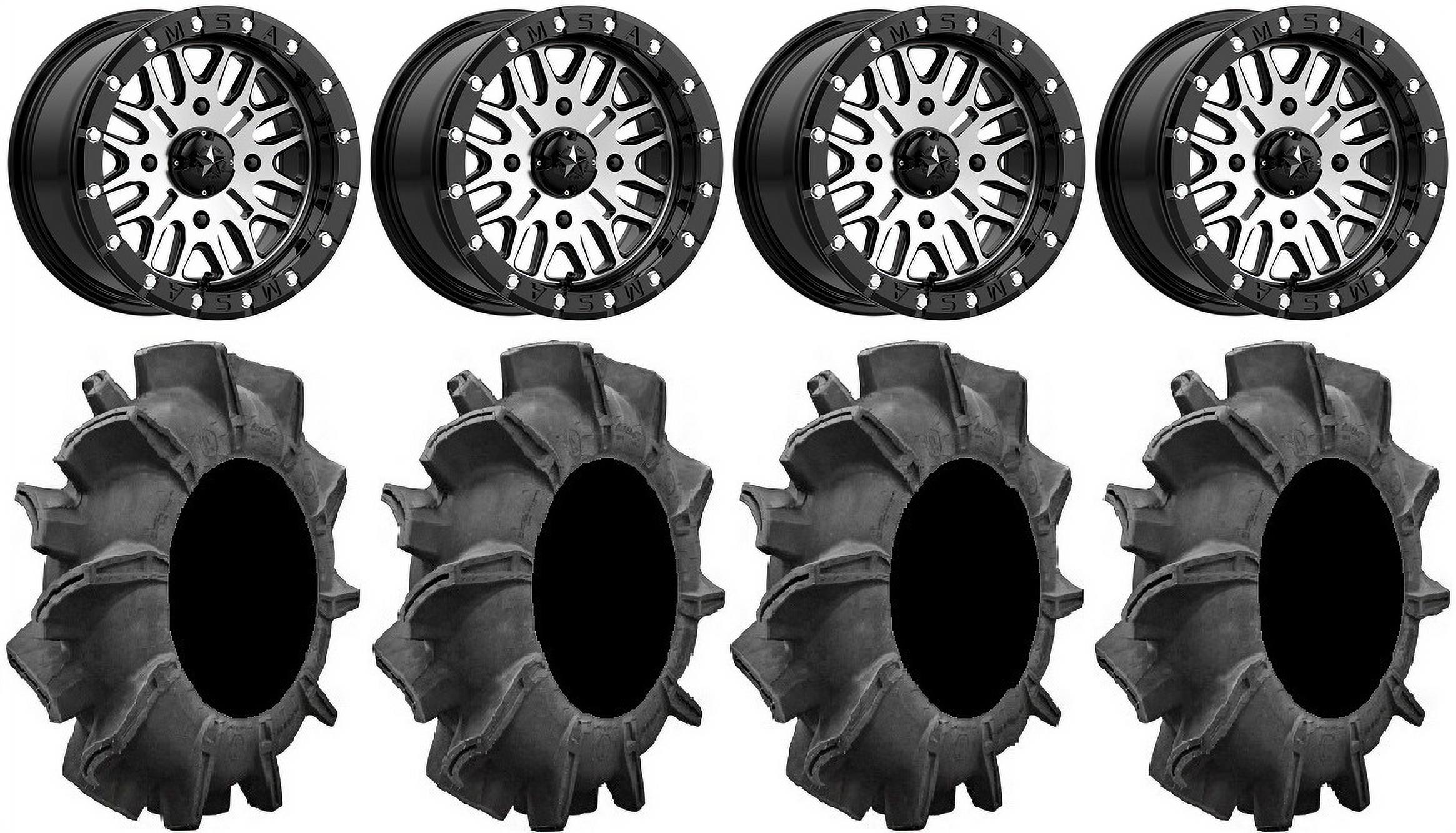 MSA Brute Bdlk 14" ATV Wheels 29.5" Assassinator Tires Honda Rincon ...