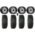 MSA Brute Beadlock 14" Wheels Machined 27" RC500 Tires Polaris RZR XP ...