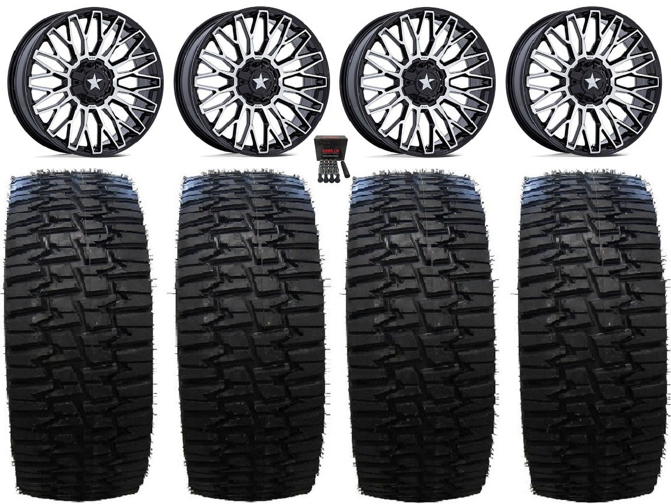MSA Clubber 15" Wheels Machined 33" Desert Race Tires Polaris RZR XP ...