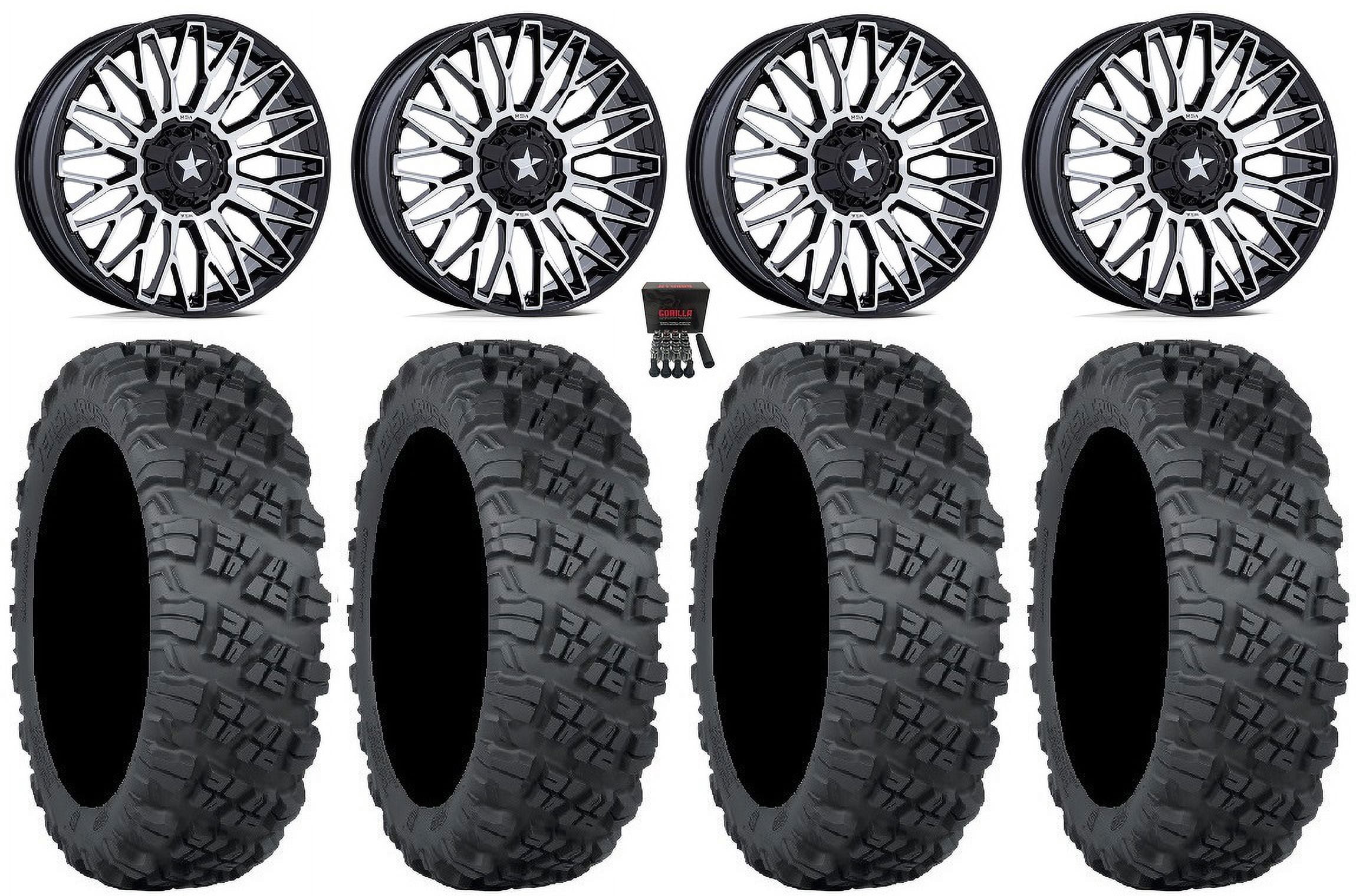 MSA Clubber 15" Wheels Machined 35" Versa Cross V3 Tires Can-Am ...
