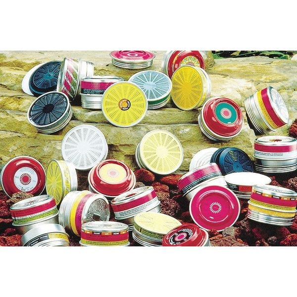 MSA 815182 Comfo Respirator Cartridge, OV, CL, SD, HC, HS, AM, MA, FM ...