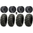 MSA Creed 14" Wheels Black 28" Blackwater Tires Honda Foreman Rancher ...