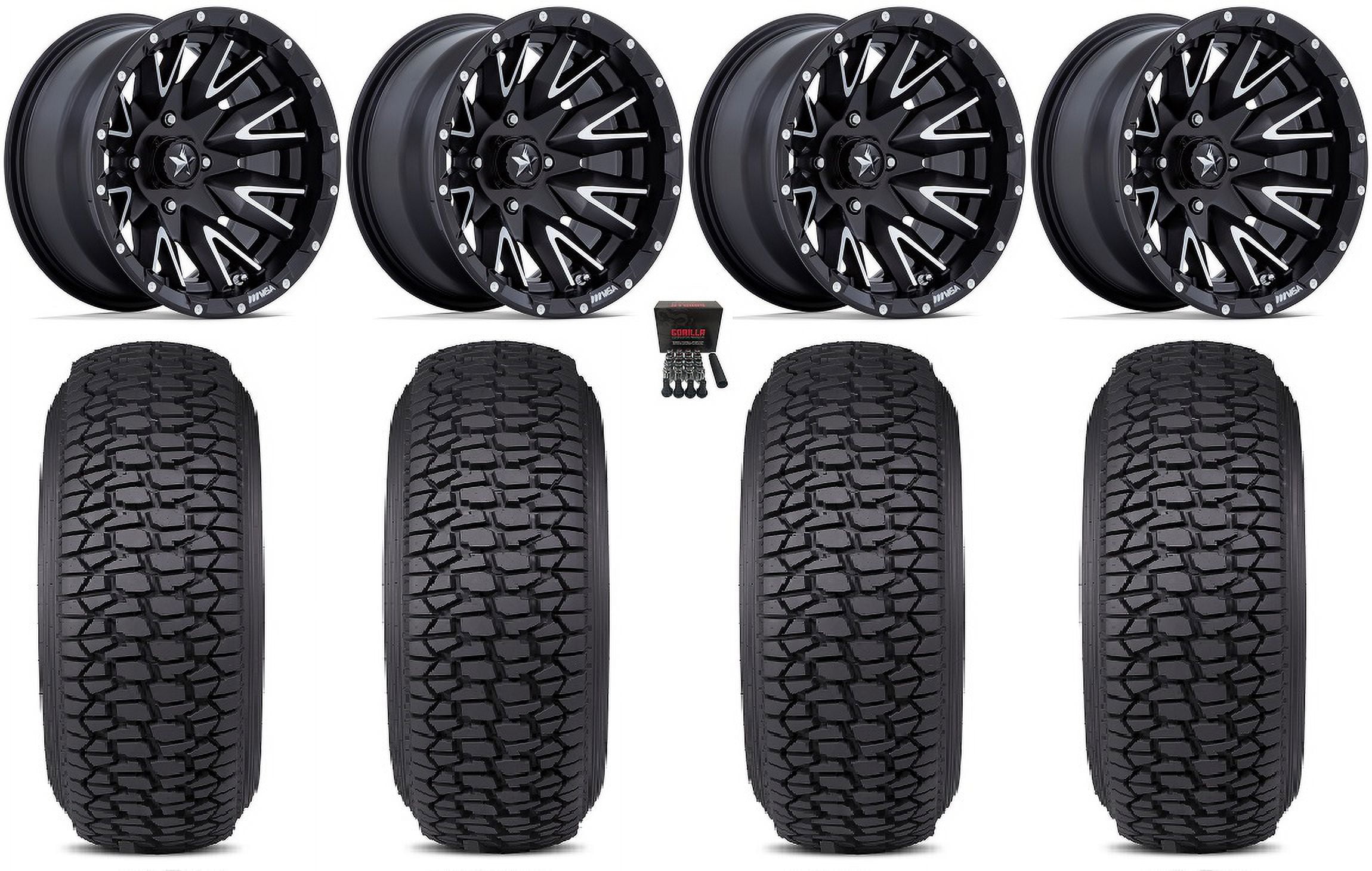 MSA Creed 14" Wheels Machined 30" Regulator 2 Tires Yamaha Viking ...