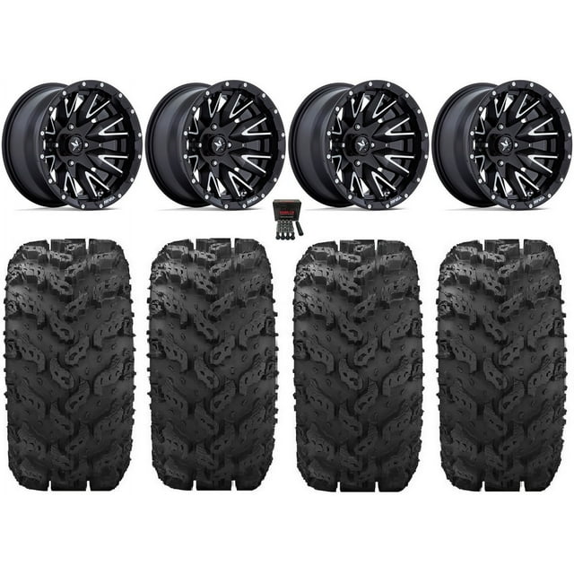 MSA Creed 14" Wheels Machined 30" Reptile Tires Polaris RZR XP 1000 ...