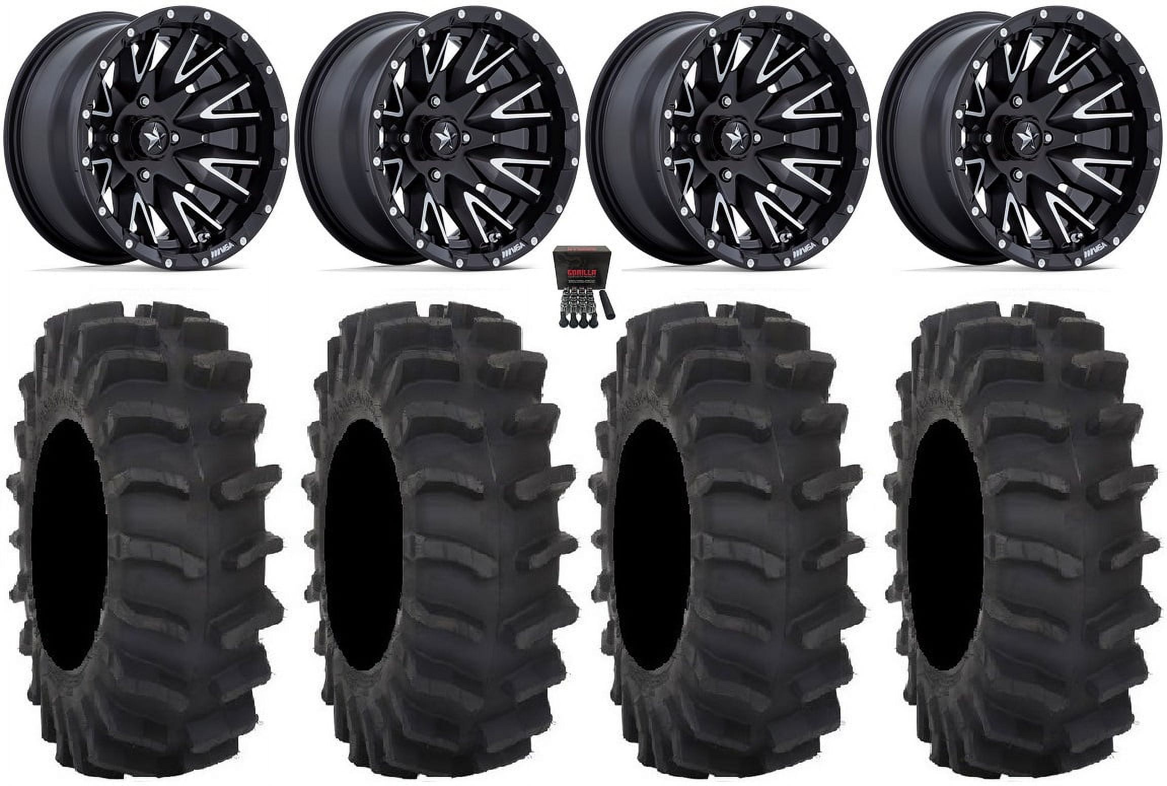 MSA Creed 14" Wheels Machined 31" XM310 Tires Polaris RZR XP 1000 / PRO ...