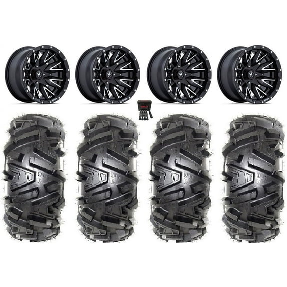 MSA Creed 16" Wheels Machined 30" Moto MTC Tires Polaris RZR XP 1000 ...