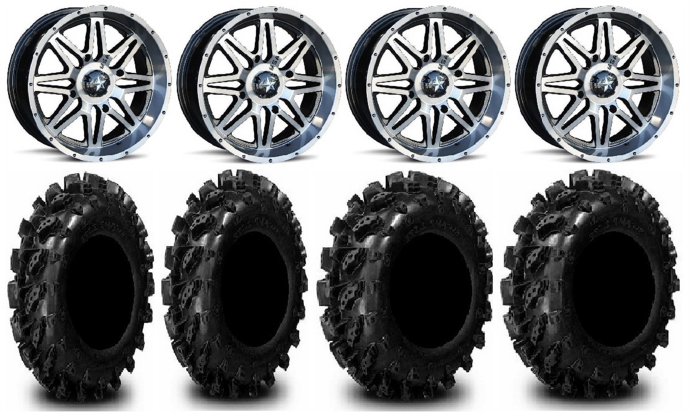 MSA DT Vibe 14" UTV Wheels 27" Swamp Lite Tires Yamaha Viking Wolverine ...