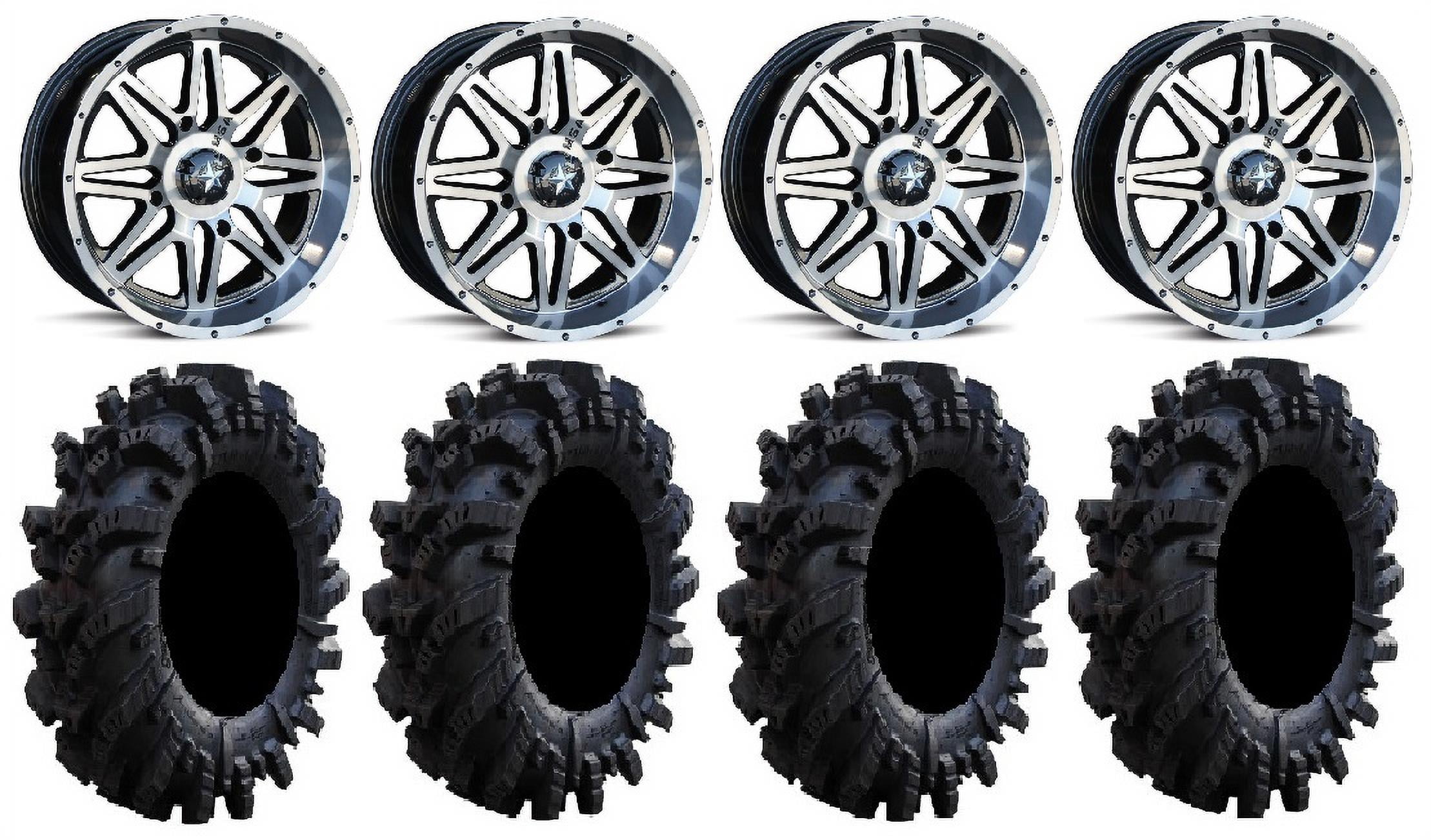 MSA DT Vibe 14" UTV Wheels 32" Intimidator Tires Yamaha Viking ...