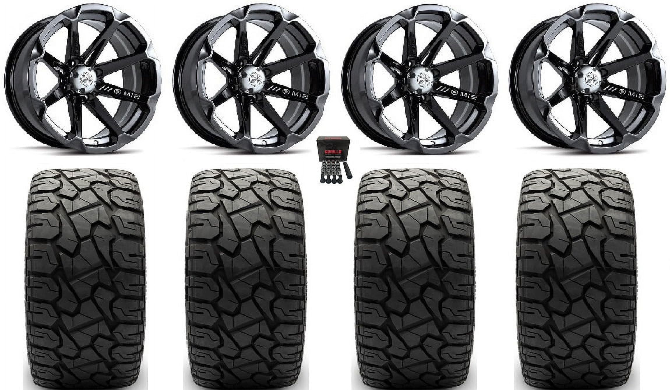 MSA Diesel 14" Wheels Black 23" X Comp X/T Tires Polaris RZR 170 Honda ...