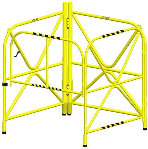 MSA IN-2108 XTIRPA Manhole Guard With Integrated Mast 42" - Walmart.com