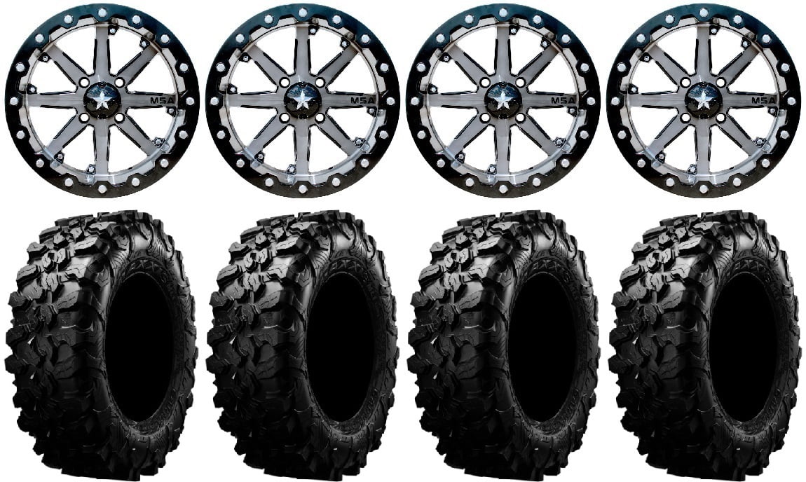 MSA Lok 15" UTV Wheels 35" Carnivore Tires Polaris RZR XP 1000 / PRO XP ...
