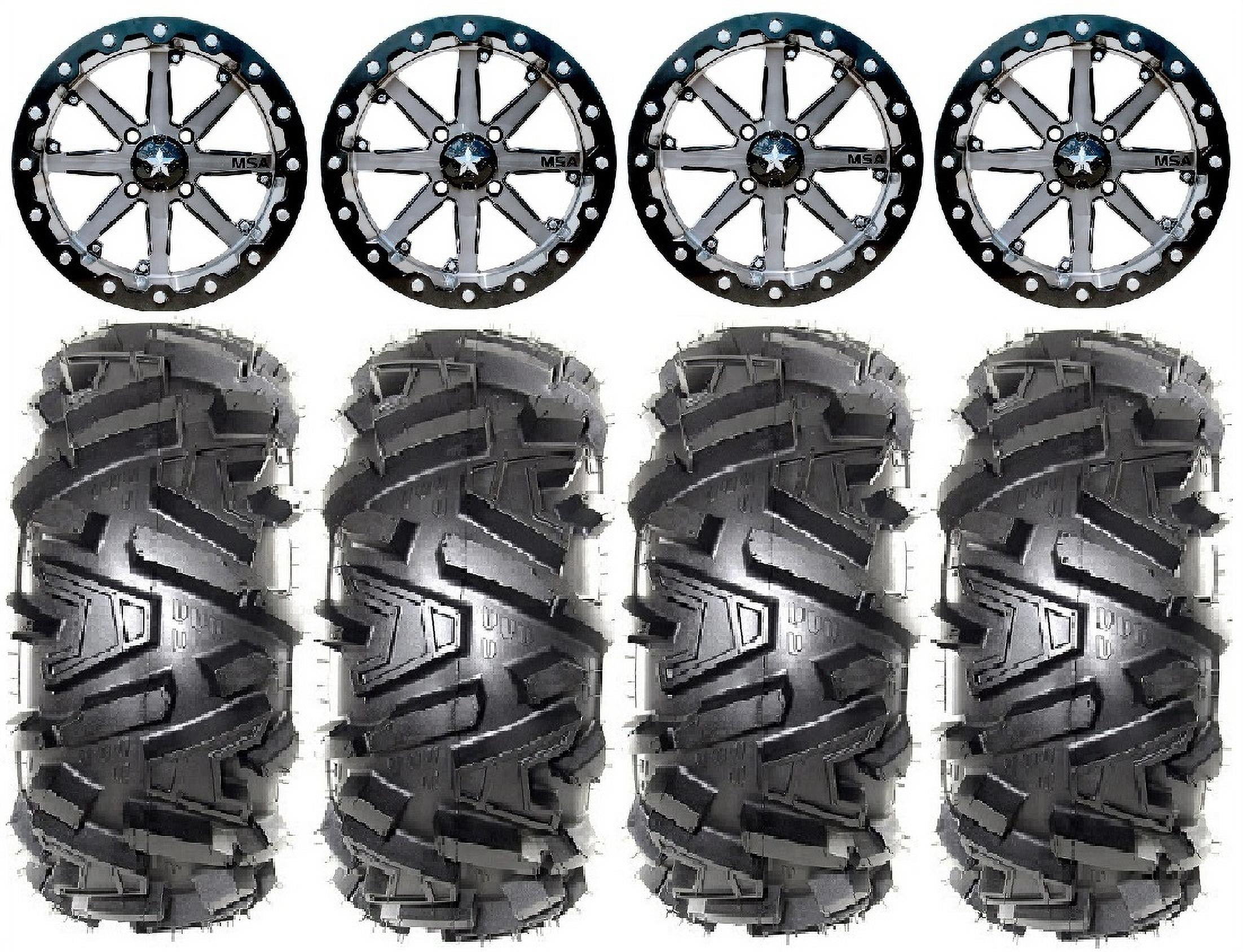 MSA Lok 16" ATV Wheels 30" Moto MTC Tires Sportsman RZR Ranger ...