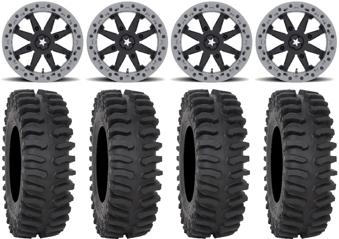 MSA Lok2 Beadlock 15" UTV Wheels 32" XT400 Tires Polaris RZR XP 1000 ...