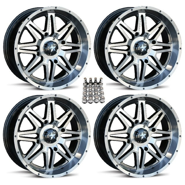 MSA M26 Vibe ATV Wheels/Rims Dark Tint 14" Can-Am Commander Maverick ...