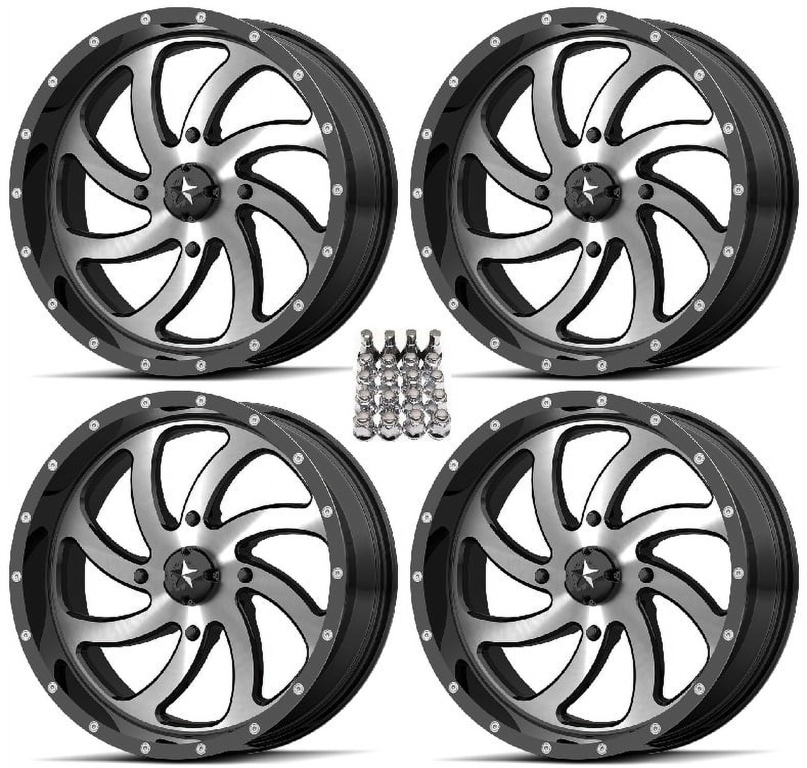 MSA M36 Switch ATV Wheels/Rims Machined 18" Sportsman 550 850 1000 ...