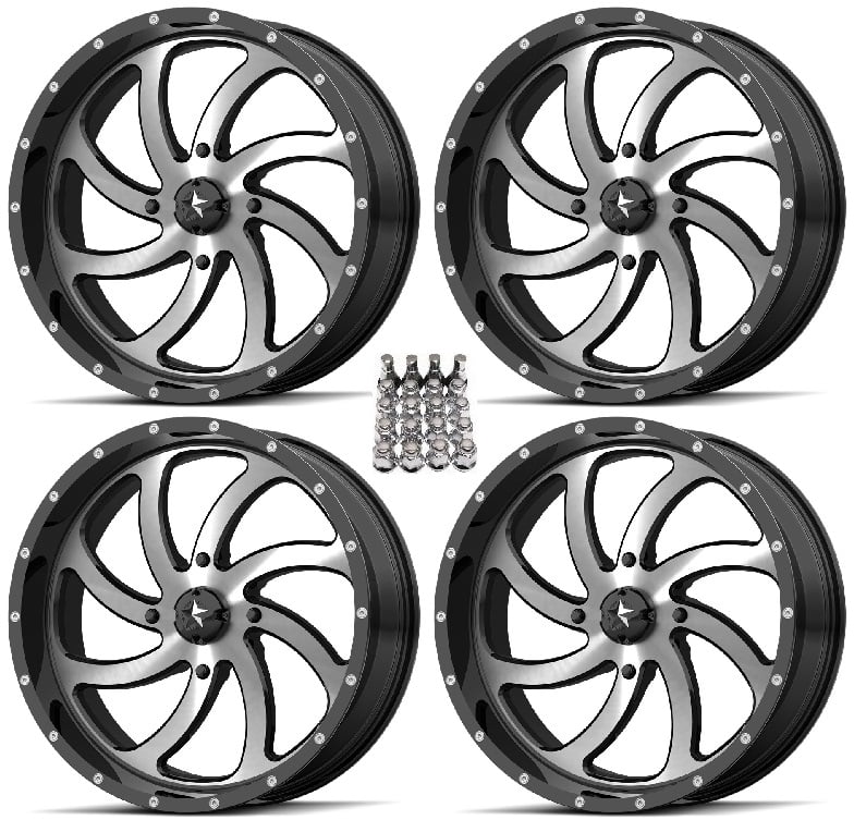 MSA M36 Switch ATV Wheels/Rims Machined 20" Can-Am Commander Maverick ...