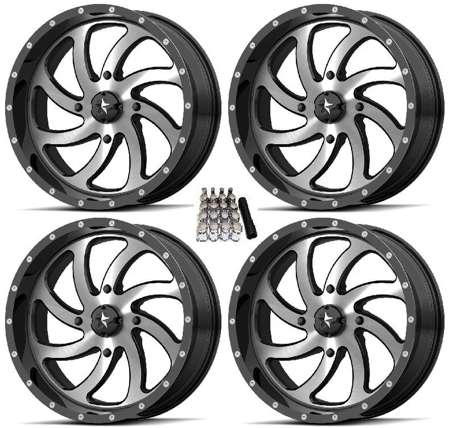 MSA M36 Switch UTV Wheels/Rims Machined 18" Polaris RZR 1000 XP ...
