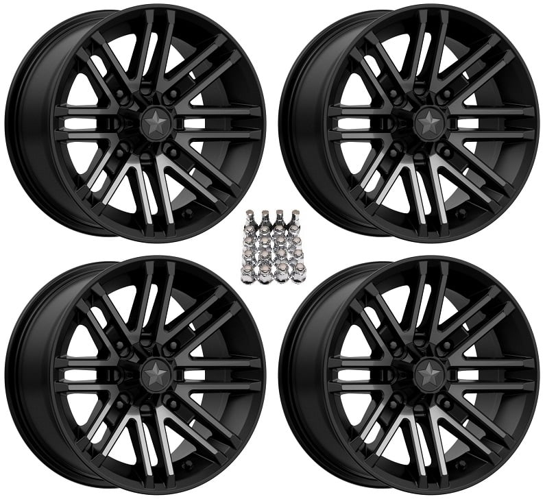 MSA M40 Rogue ATV Wheels/Rims Black 14" Can-Am Commander Maverick ...
