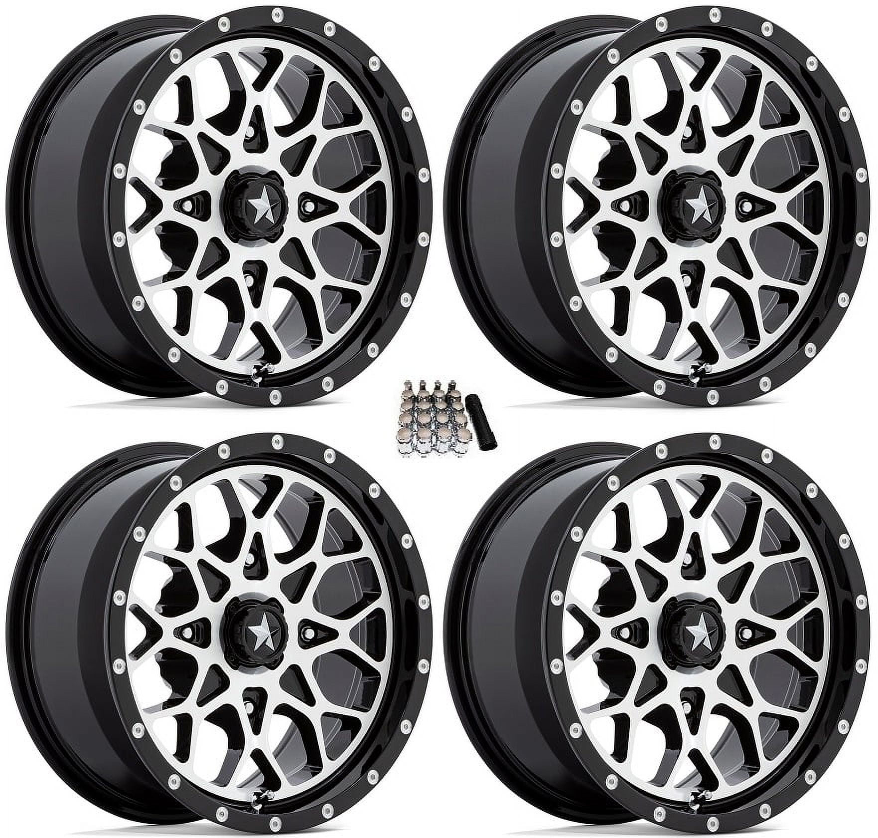MSA M45 Portal 16" Wheels/Rims Machined Can-Am Maverick X3 / Honda ...