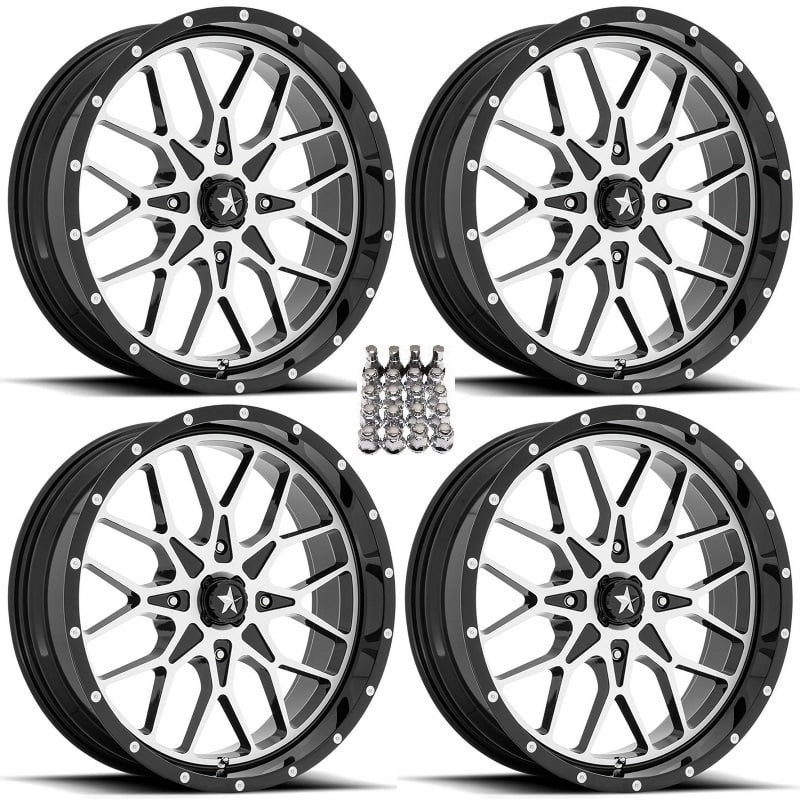 MSA M45 Portal 18" ATV Wheels/Rims Machined Sportsman 550 850 1000 ...