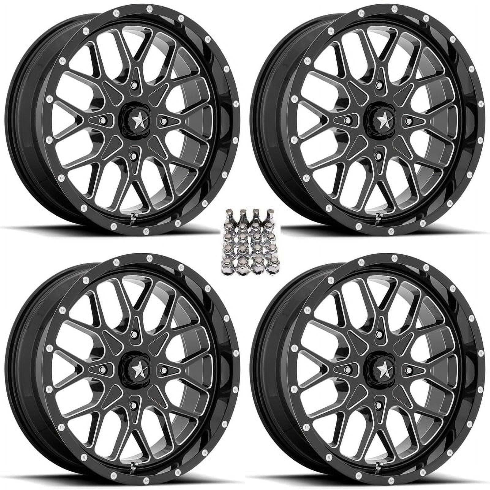 MSA M45 Portal 18" ATV Wheels/Rims Milled Can-Am Commander Maverick ...