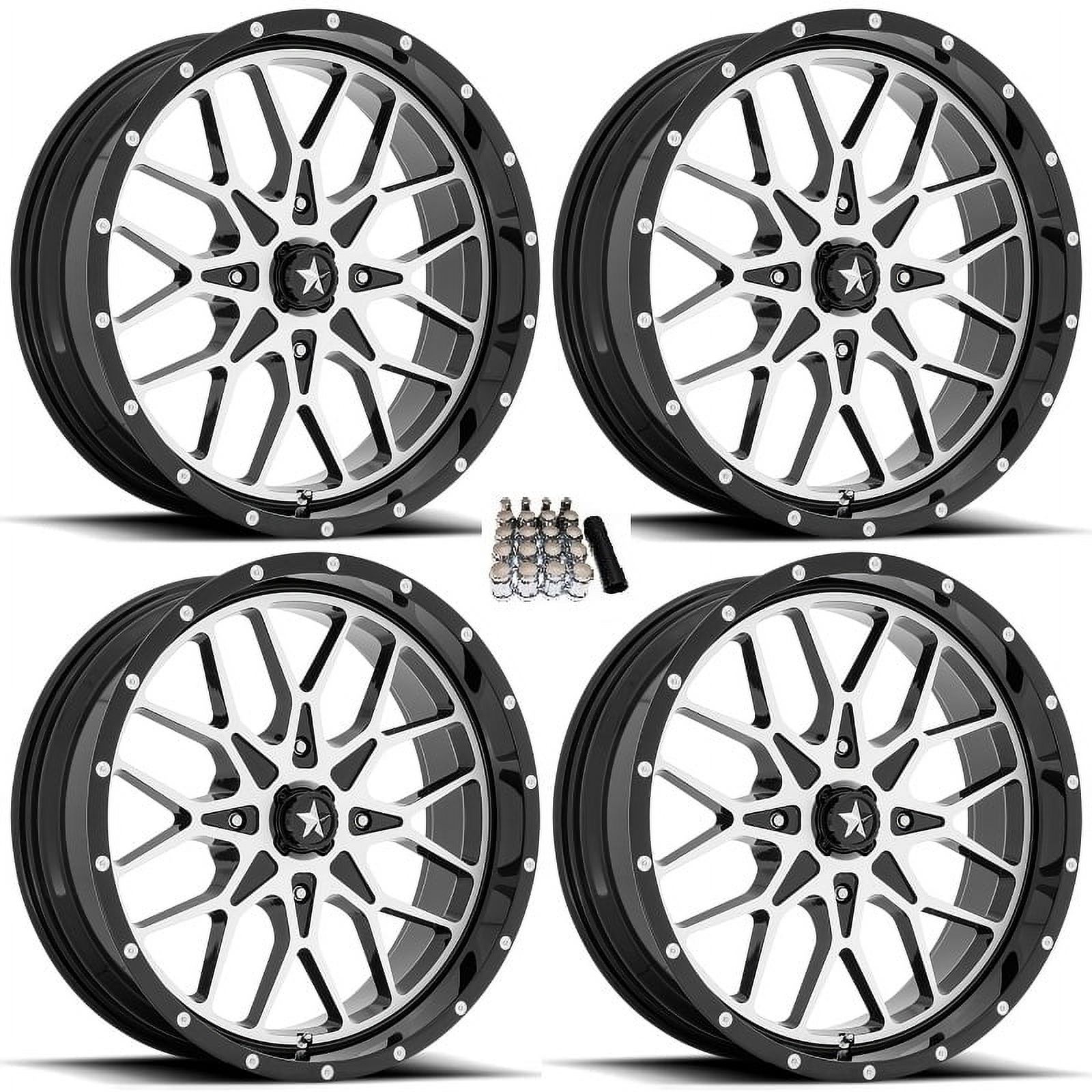 MSA M45 Portal 18" UTV Wheels/Rims Machined Kawasaki Teryx Mule ...