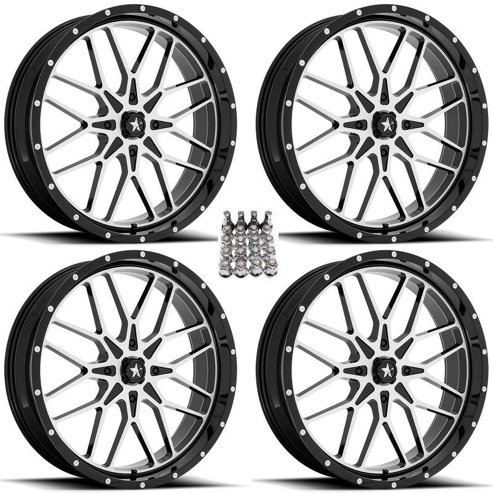 MSA M45 Portal 24" ATV Wheels/Rims Machined Sportsman RZR Ranger ...
