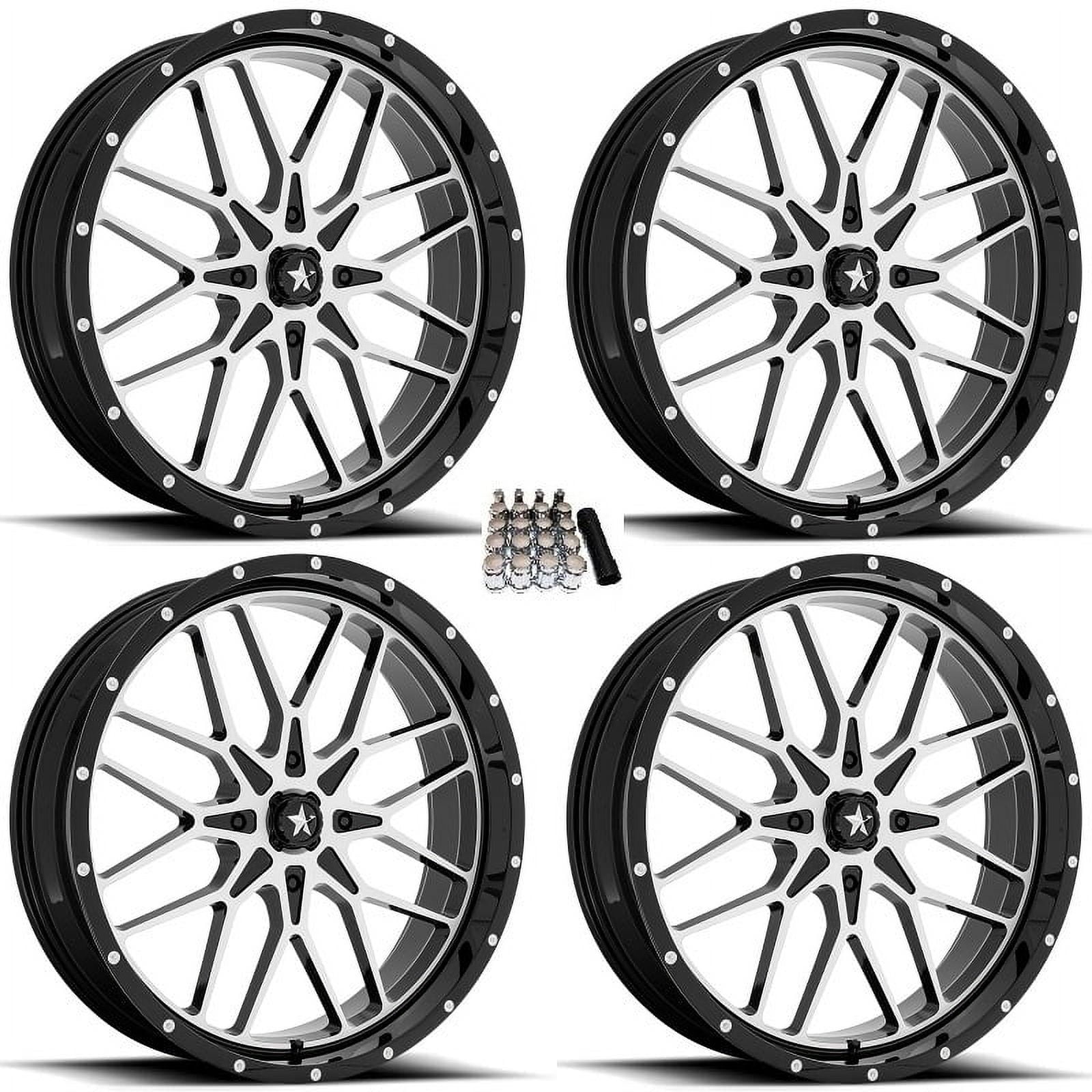 MSA M45 Portal 24" UTV Wheels/Rims Machined Polaris RZR 1000 XP ...